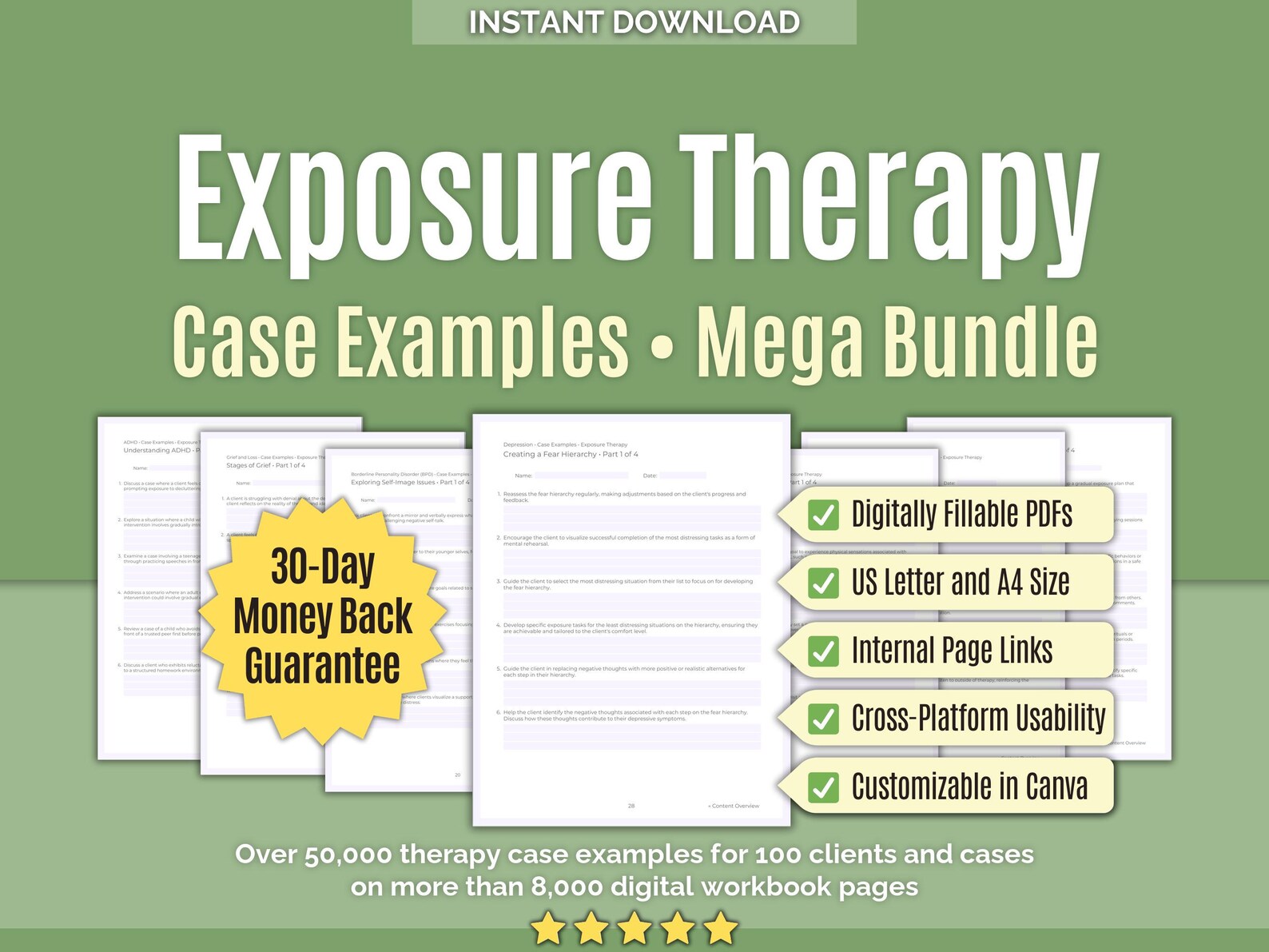 Exposure Therapy • Case Examples Mega Bundle • Clinical Cases ...