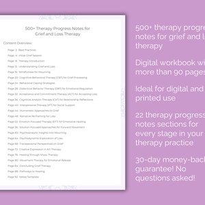 Grief and Loss Therapy Progress Notes | Therapy, Note, Therapist ...