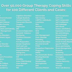 Group Therapy Coping Skills Mega Bundle Group Therapy Coping Skills ...