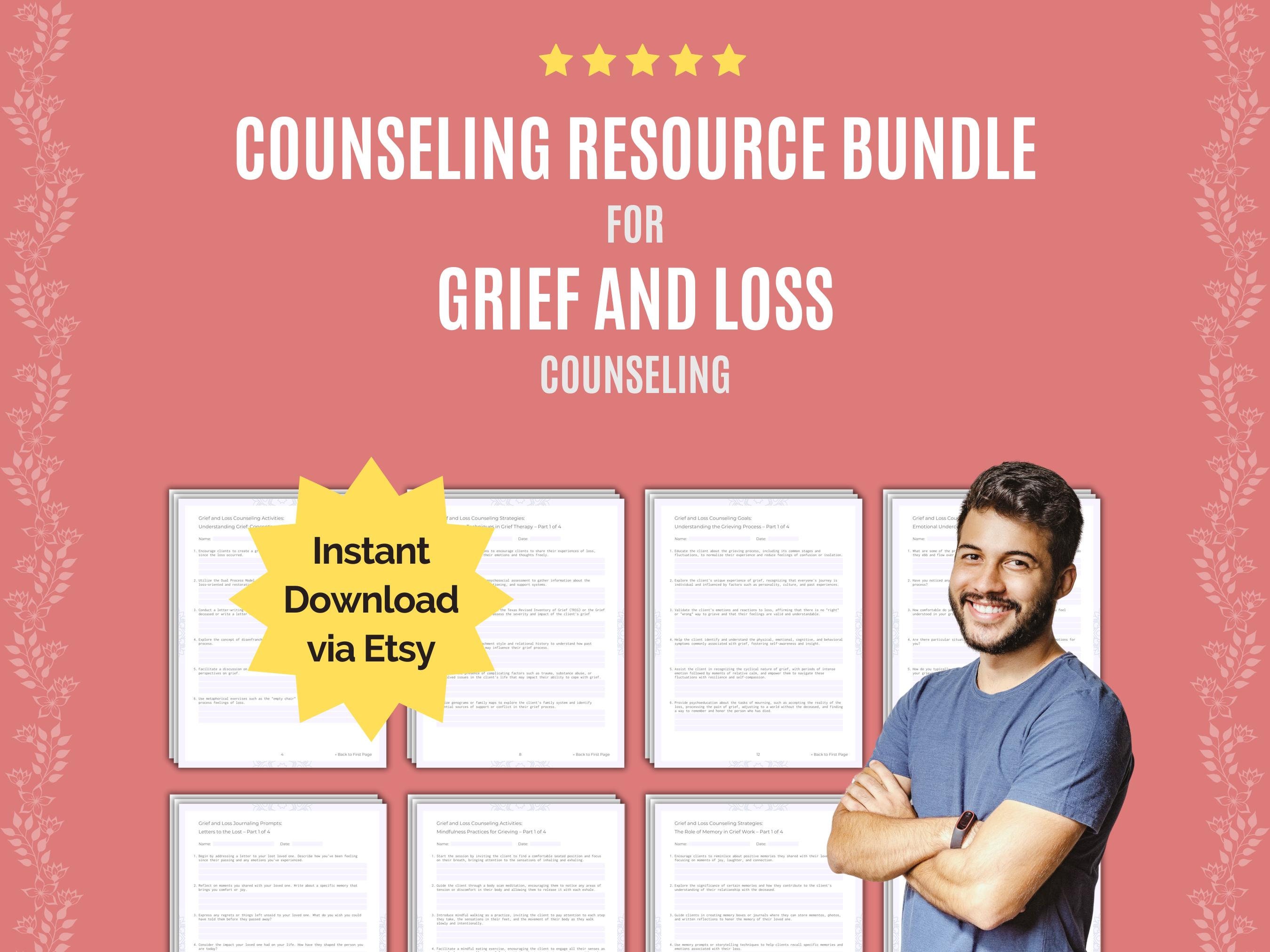 Grief and Loss Counseling Resource Bundle Counseling Activities ...
