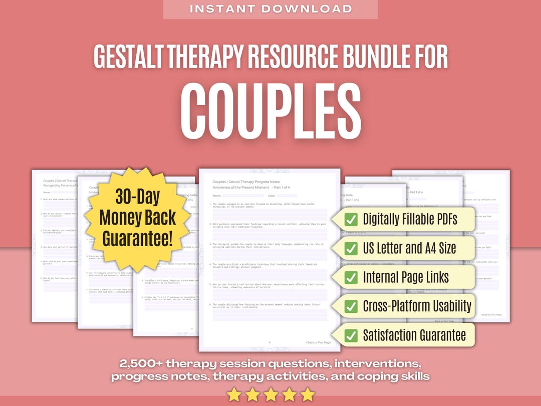 Couples Gestalt Therapy Resource Bundle Gestalt Therapy Questions ...