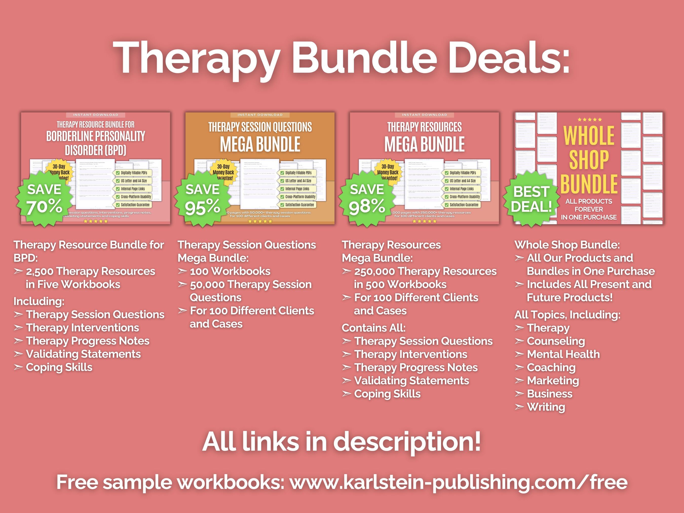 Borderline Personality Disorder BPD Therapy Session Questions Therapy ...