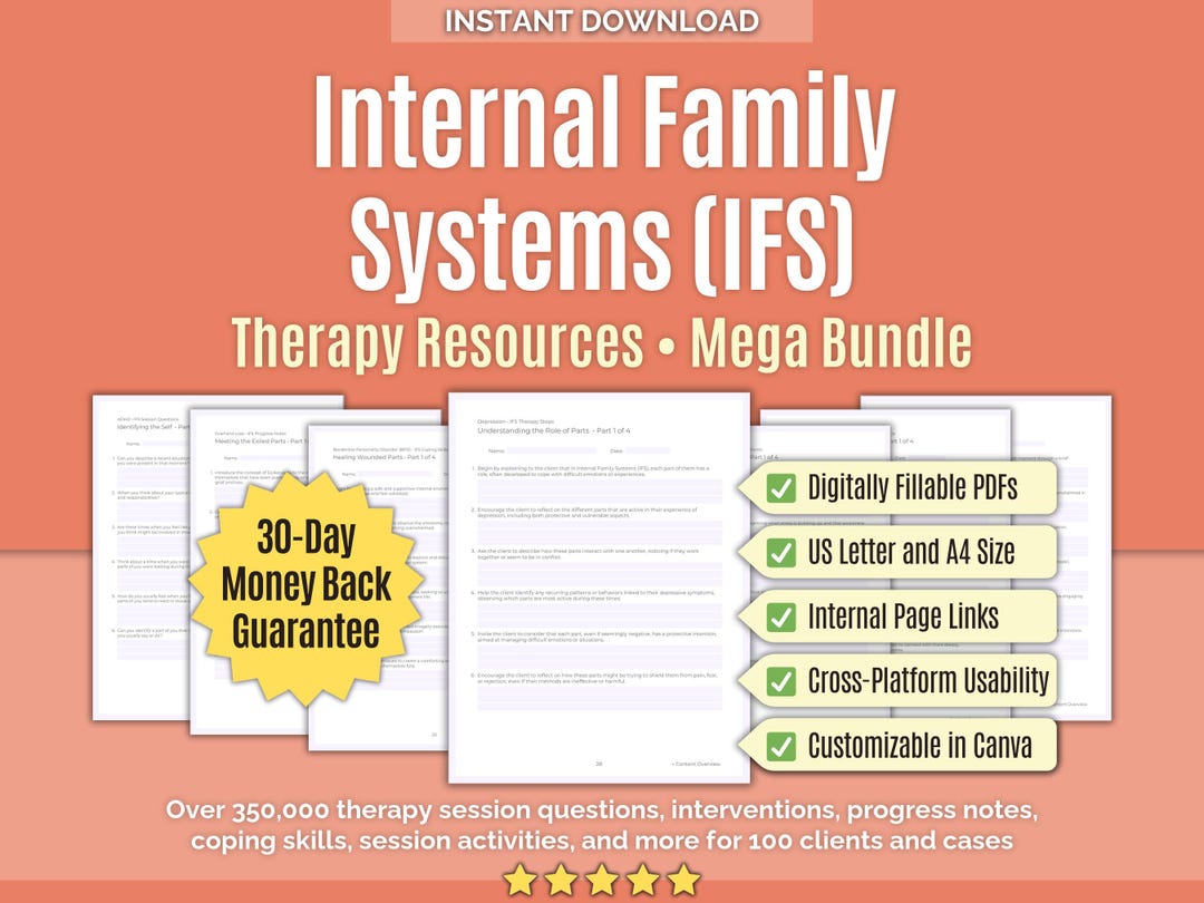 Internal Family Systems (IFS) • Therapy Resources Mega Bundle • Mental ...