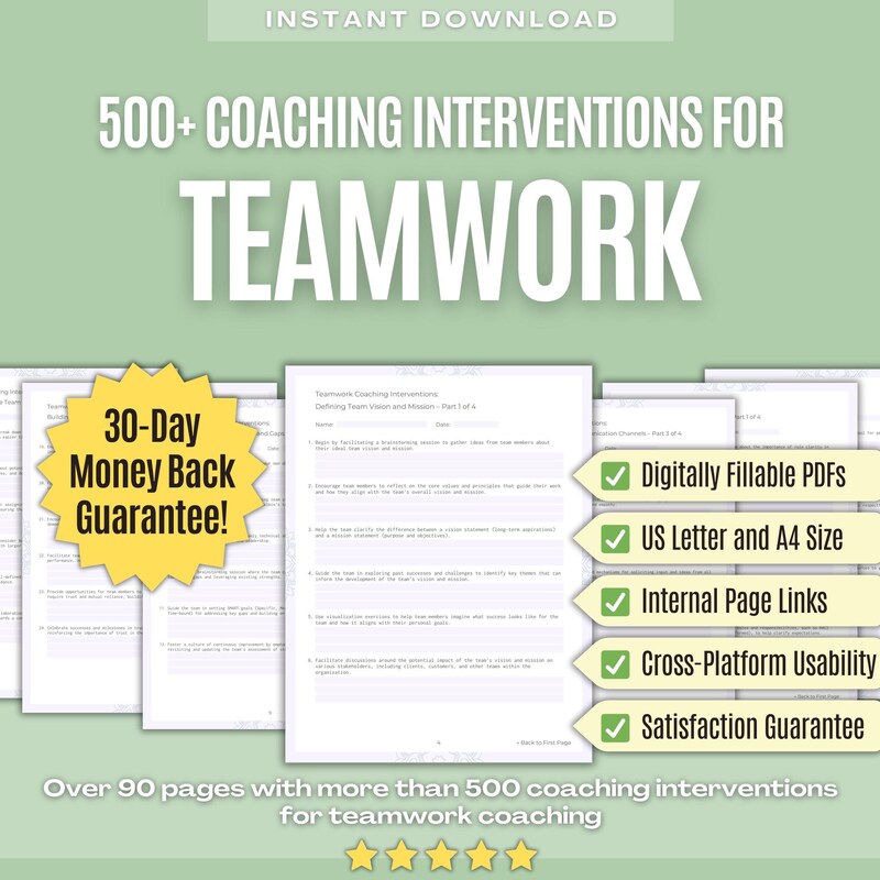 Team Coaching File - Etsy
