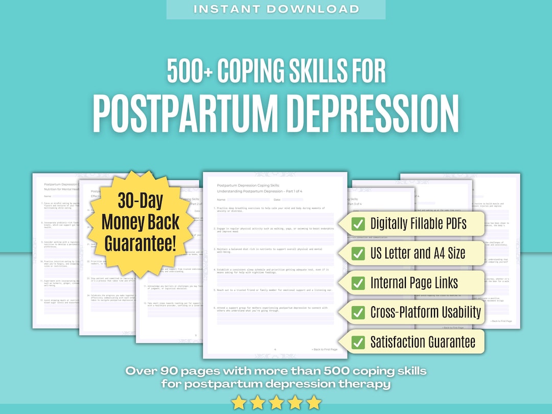 Postpartum Depression Coping Skills | Therapy, Intervention, Strategy ...