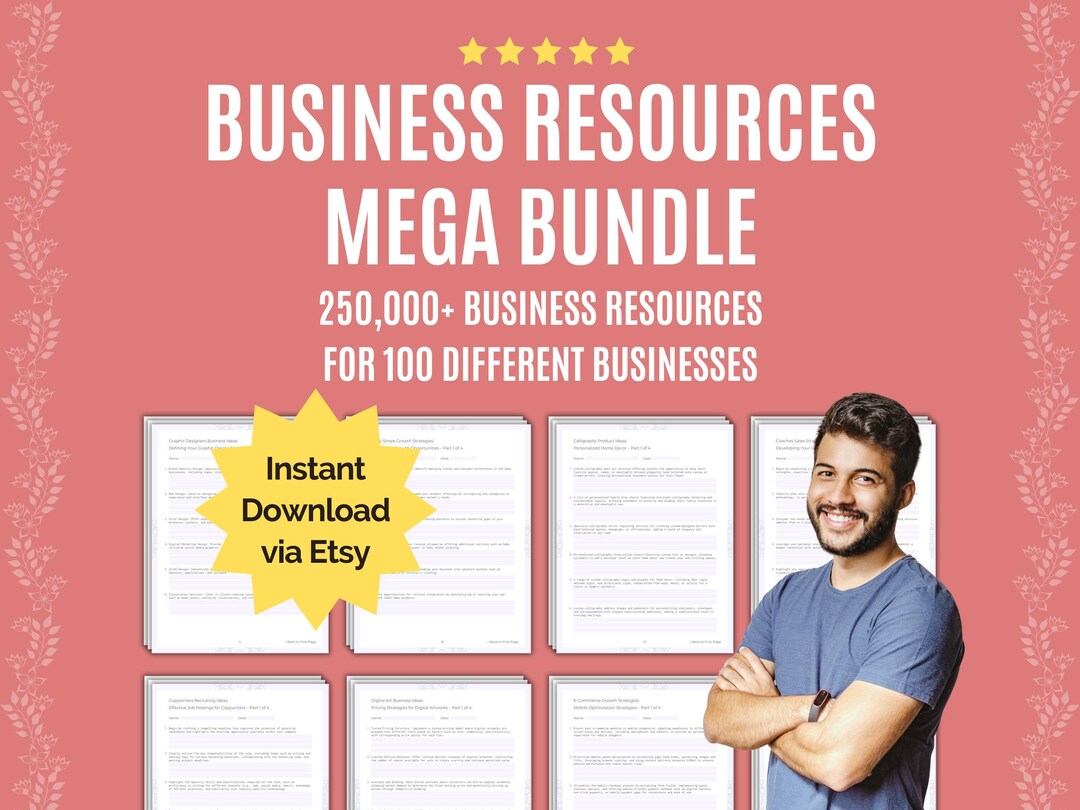 Business Resources MEGA BUNDLE Business Ideas, Growth Strategies ...