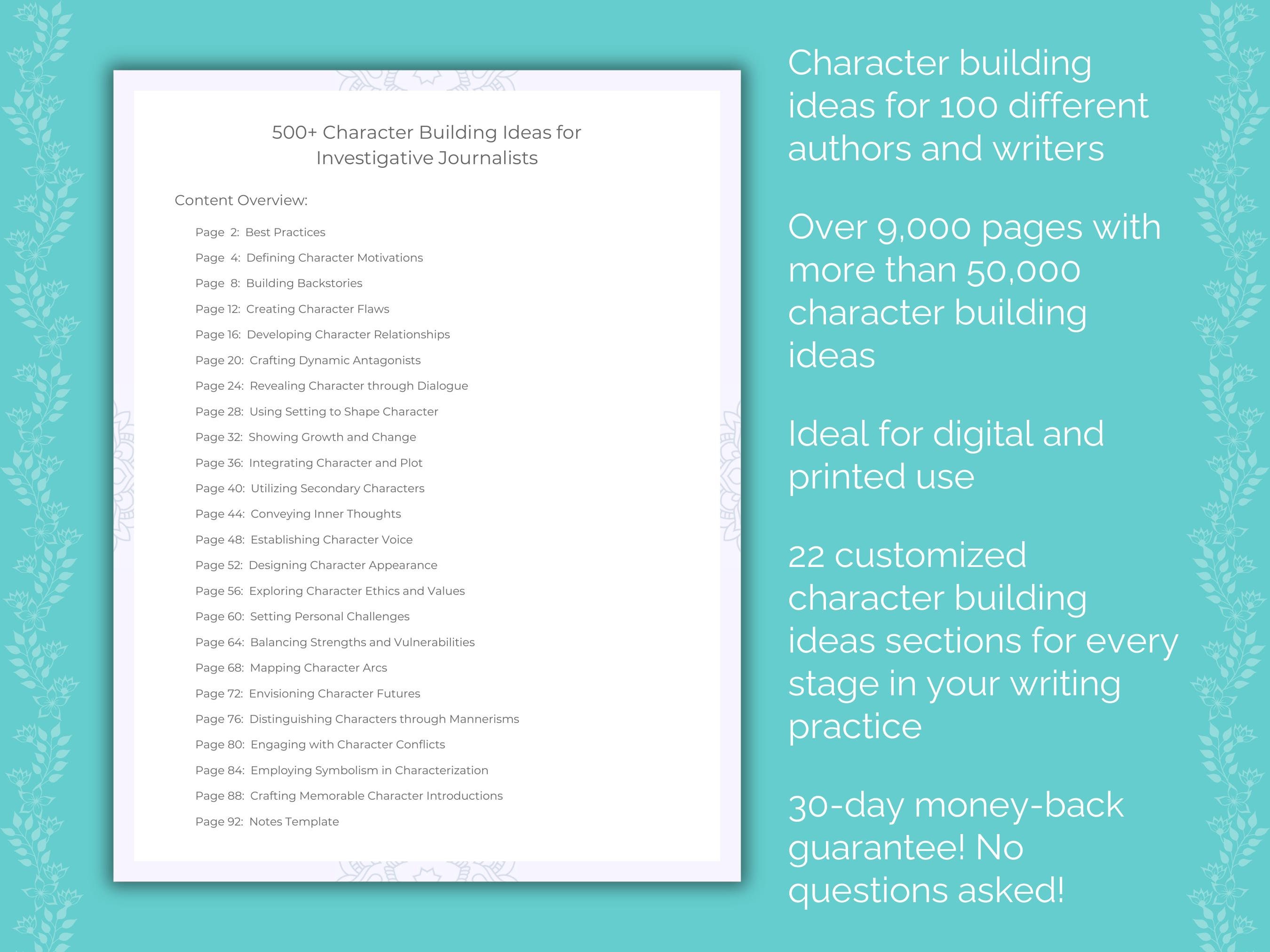 Character Building Ideas MEGA BUNDLE Writing, Character, Character ...