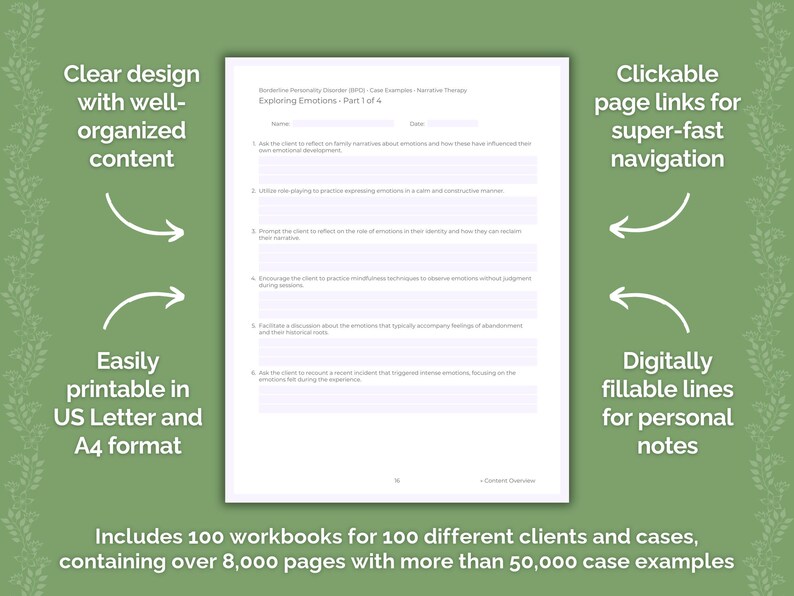 Narrative Therapy • Case Examples Mega Bundle • Case Worksheets, Life ...