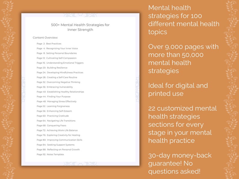Mental Health Strategies MEGA BUNDLE Mental Health, Strategy, Skill ...