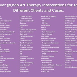 Art Therapy • Interventions Mega Bundle • Intervention Worksheets, Art ...