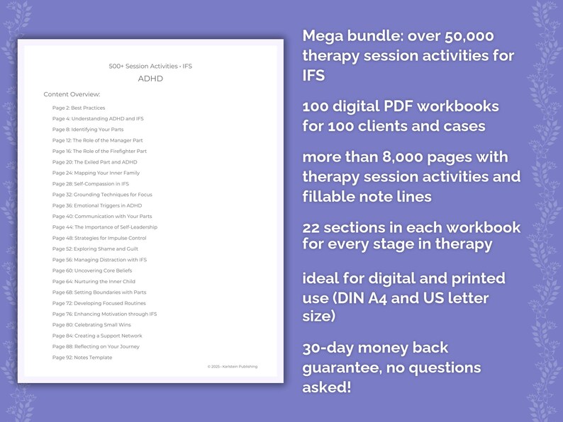 Internal Family Systems (IFS) • Session Activities Mega Bundle ...