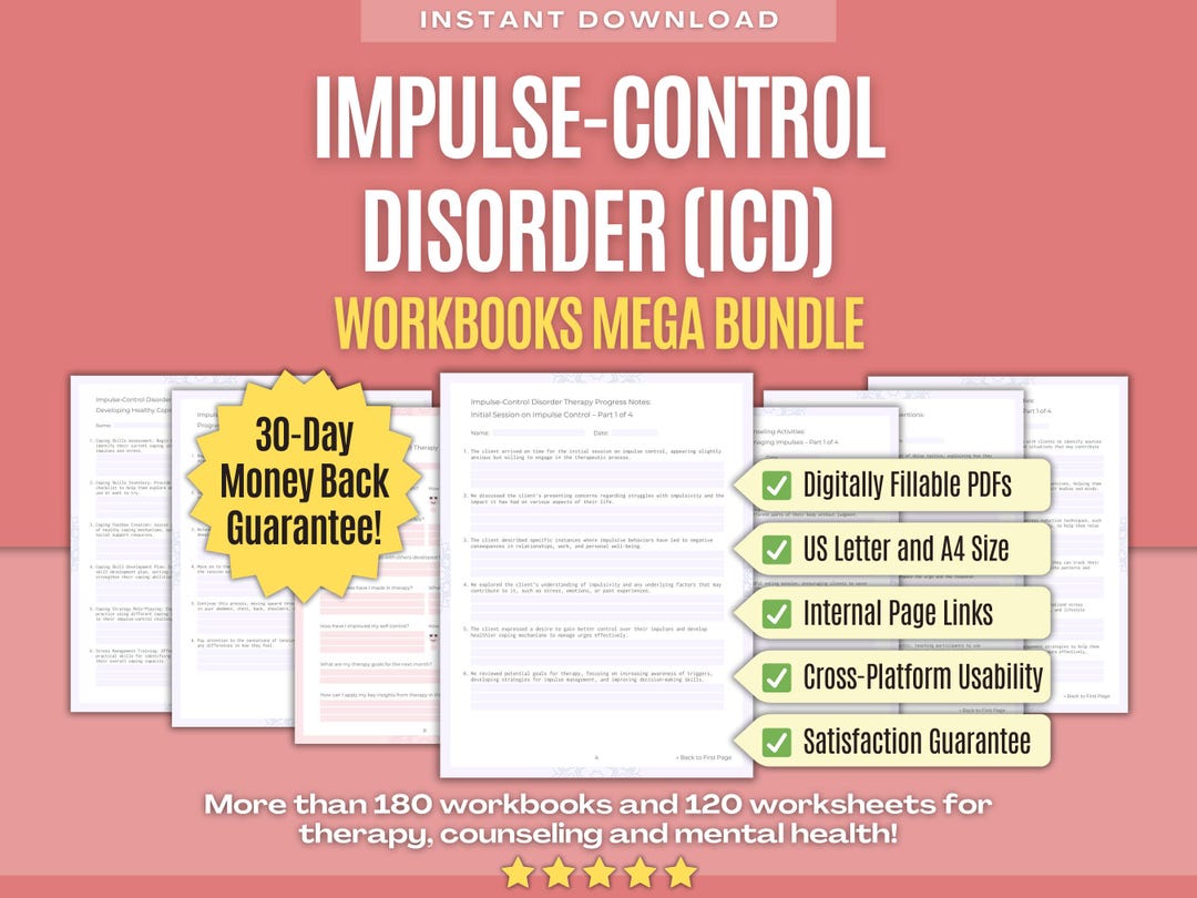 Impulse-control Disorder Therapy Mega Bundle | Impulse-control Disorder (ICD) Counseling, Mental ...