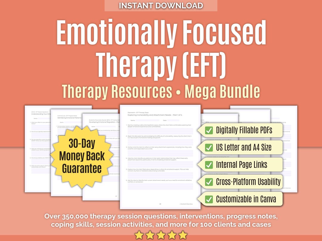Emotionally Focused Therapy (EFT) • Therapy Resources Mega Bundle ...