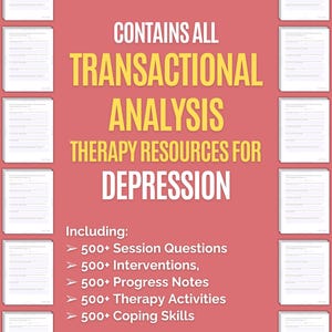 Depression Transactional Analysis Resource Bundle Transactional ...