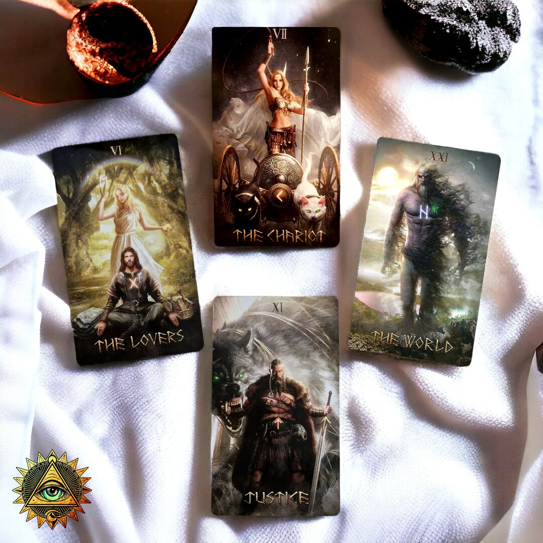 Norse Runik Tarot Deck, Traditional Rider Waite Full Tarot, Learning ...