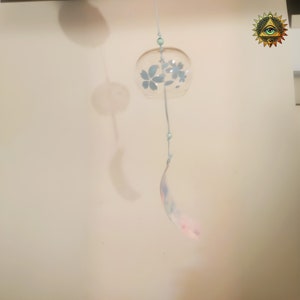 Japanese Sakura Glass Wind Chime, Handmade Glass Wind Chime, Garden ...