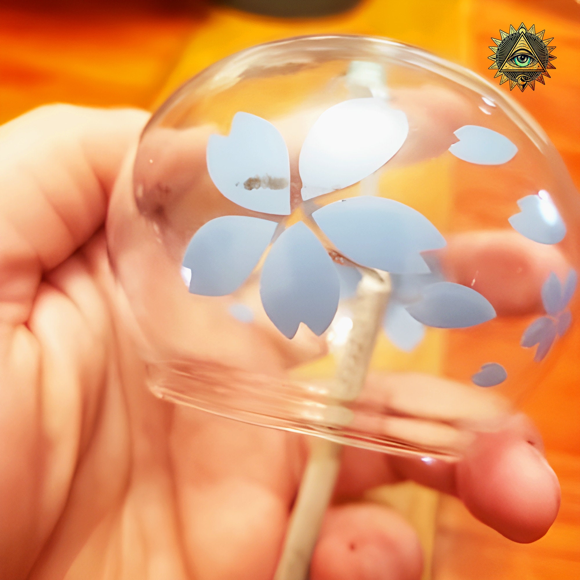 Japanese Sakura Glass Wind Chime, Handmade Glass Wind Chime, Garden ...