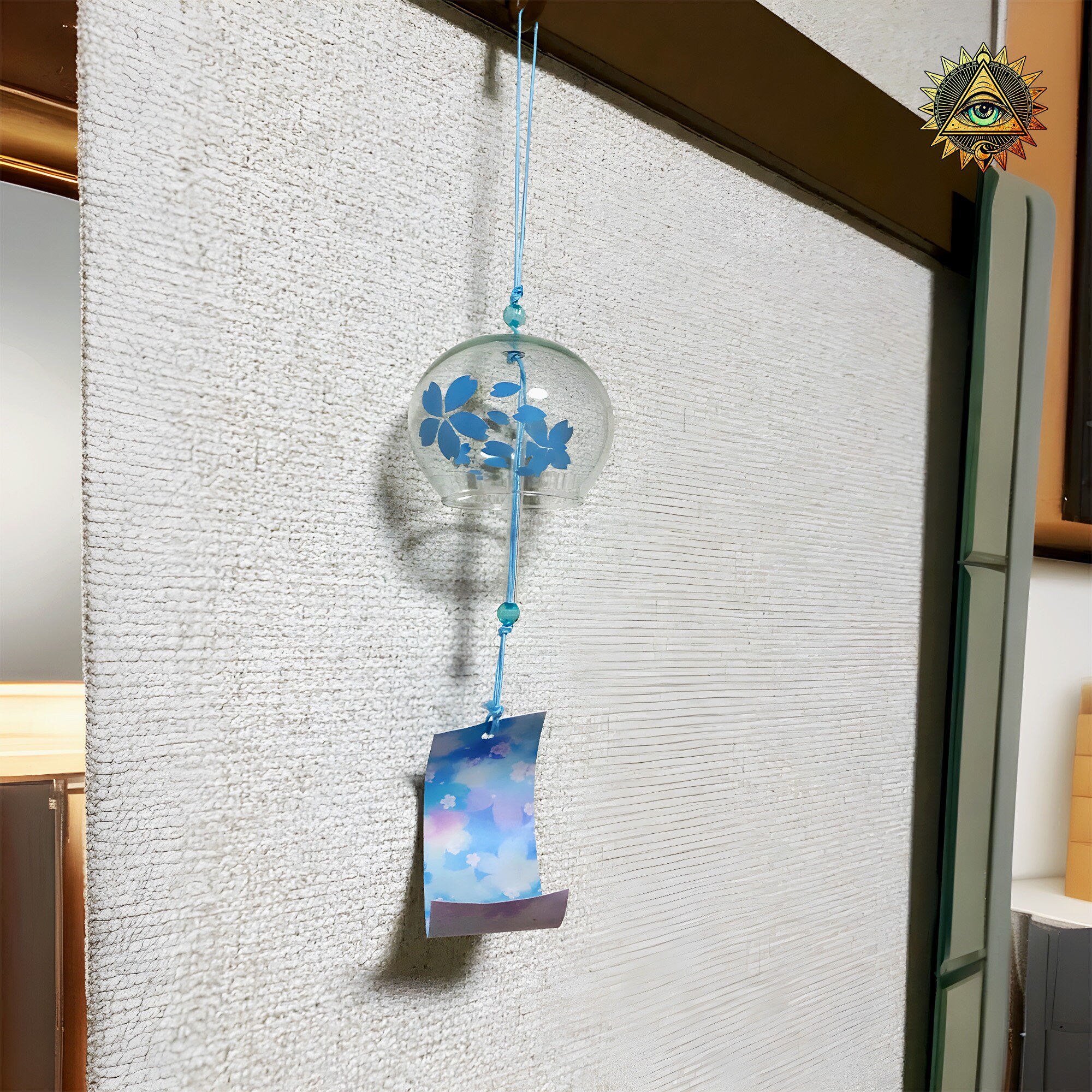 Japanese Sakura Glass Wind Chime, Handmade Glass Wind Chime, Garden ...