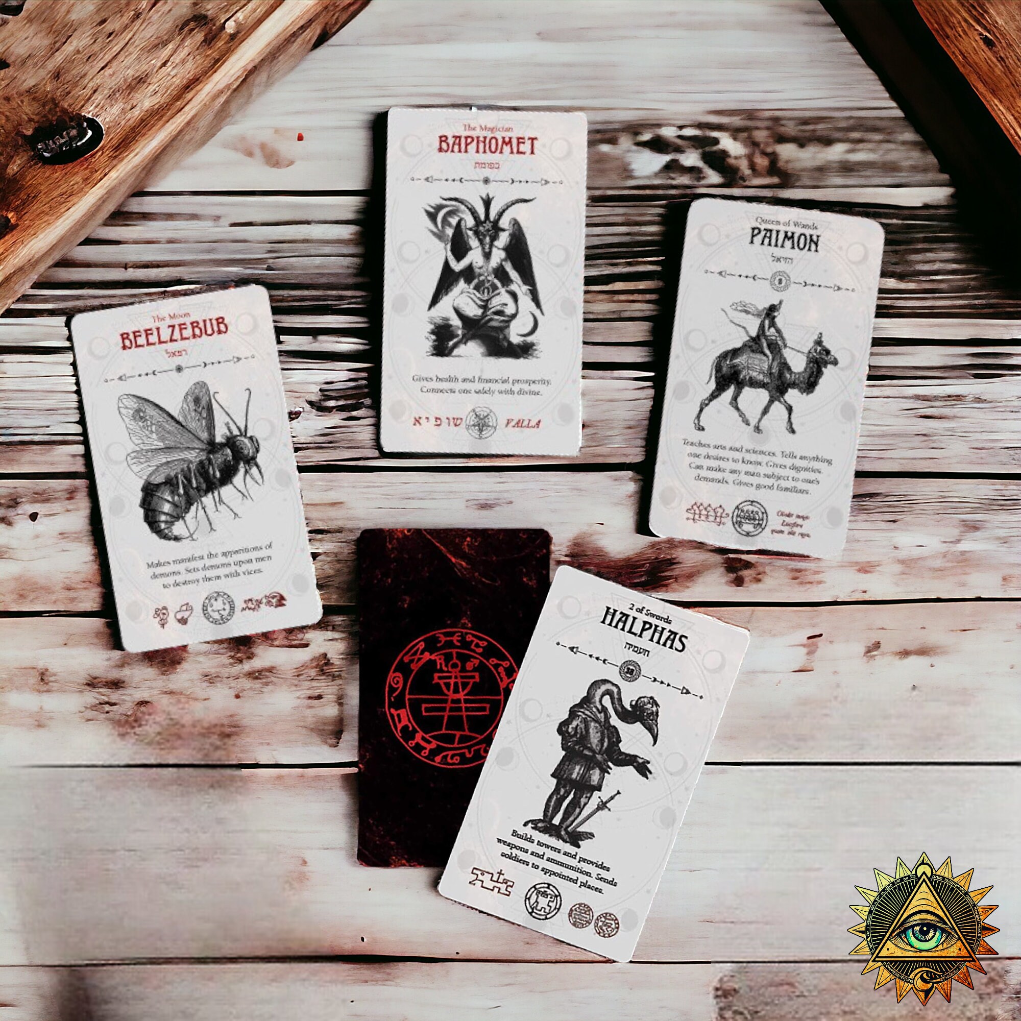 Travis Mchenry Occult Tarot Deck, Collectible Dark Tarot Cards, Unique ...