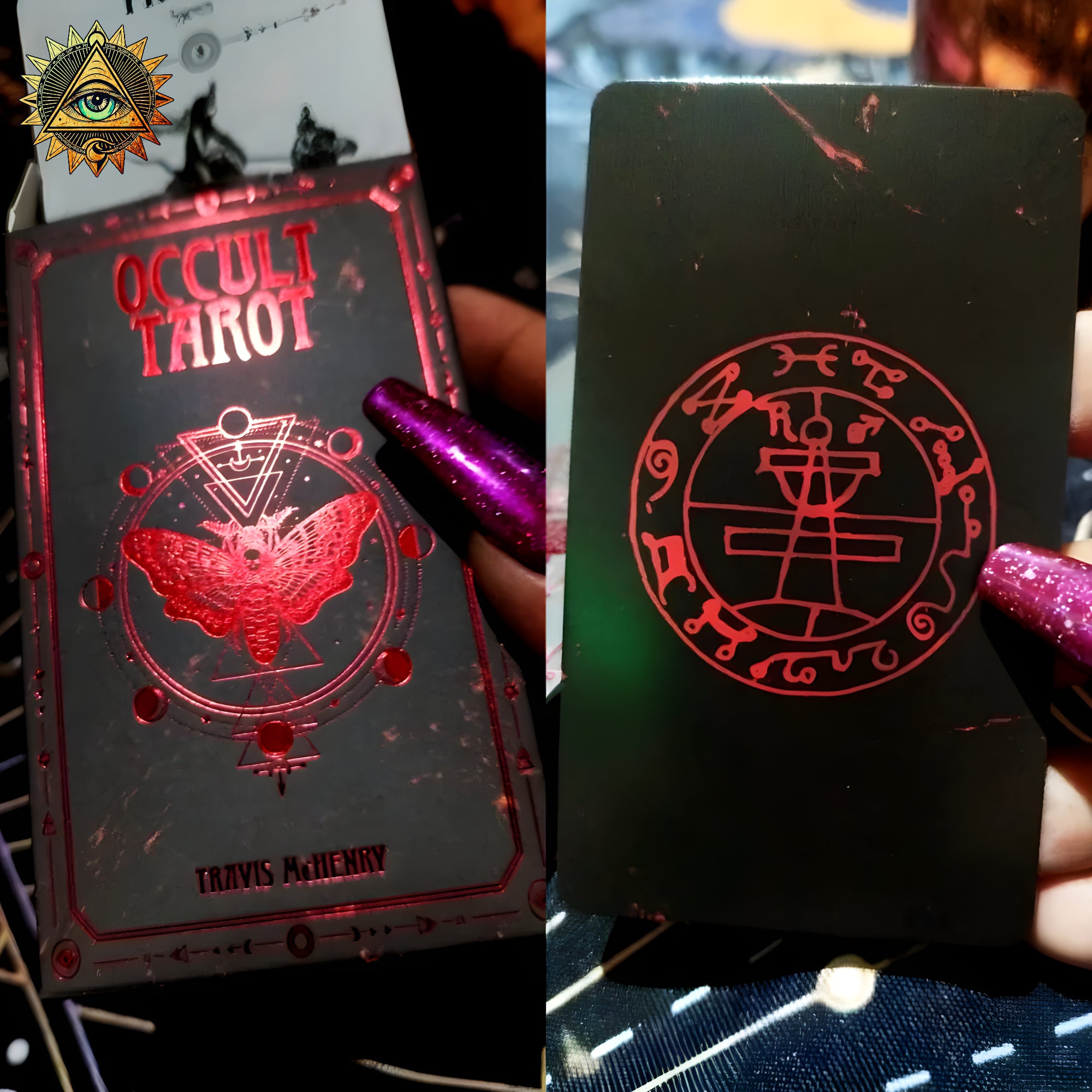 Travis Mchenry Occult Tarot Deck, Collectible Dark Tarot Cards, Unique ...