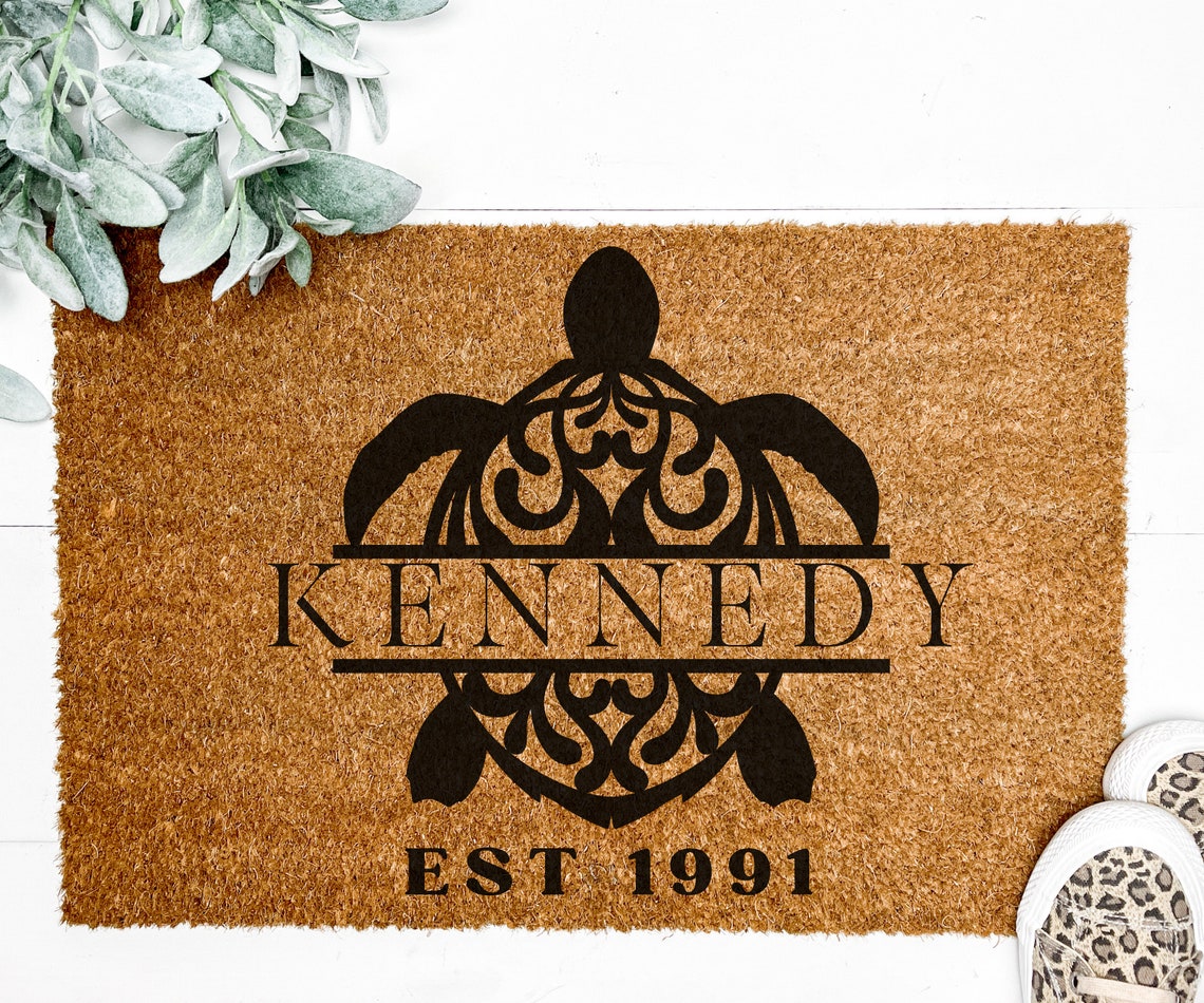 Personalized Welcome Doormat, Custom Door Mat, Front Door Decor ...