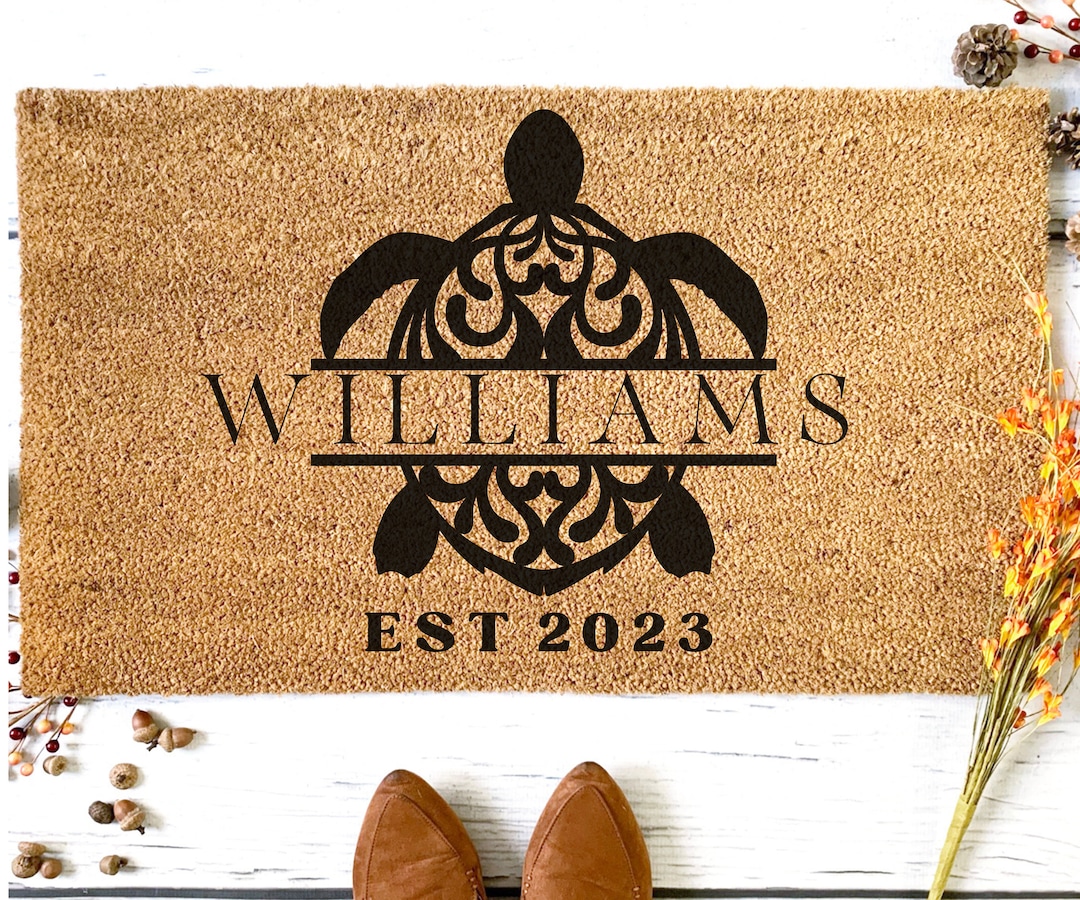 Personalized Welcome Doormat, Custom Door Mat, Front Door Decor ...