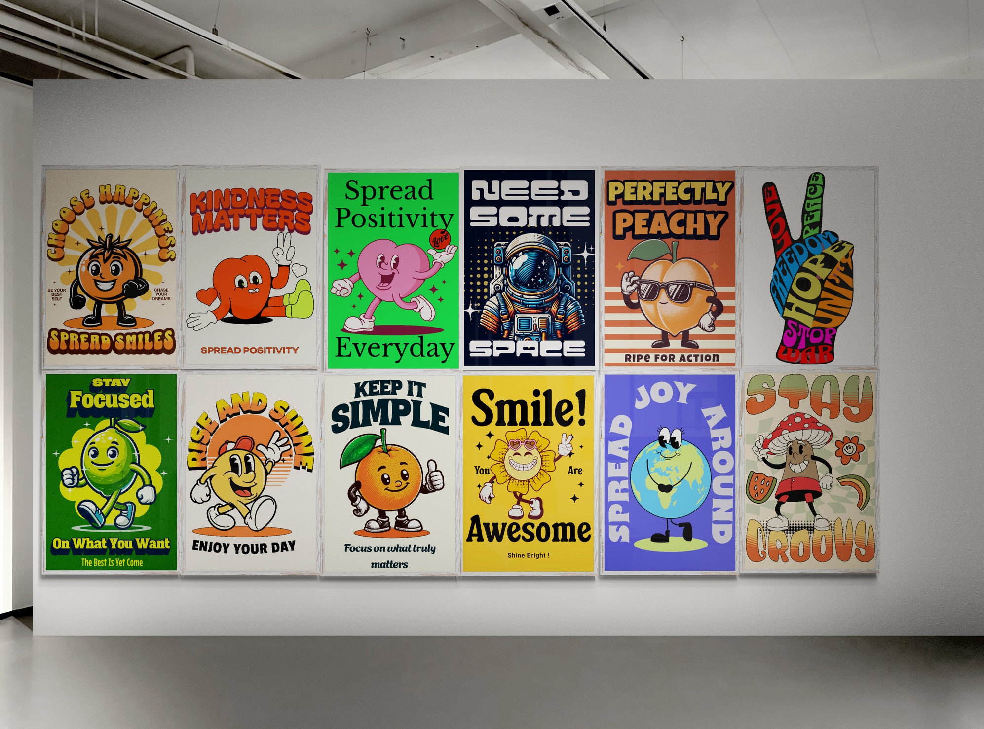 Beautiful Day Stay Positive Daisy Poster Sunny Outlook Cheerful Flower ...