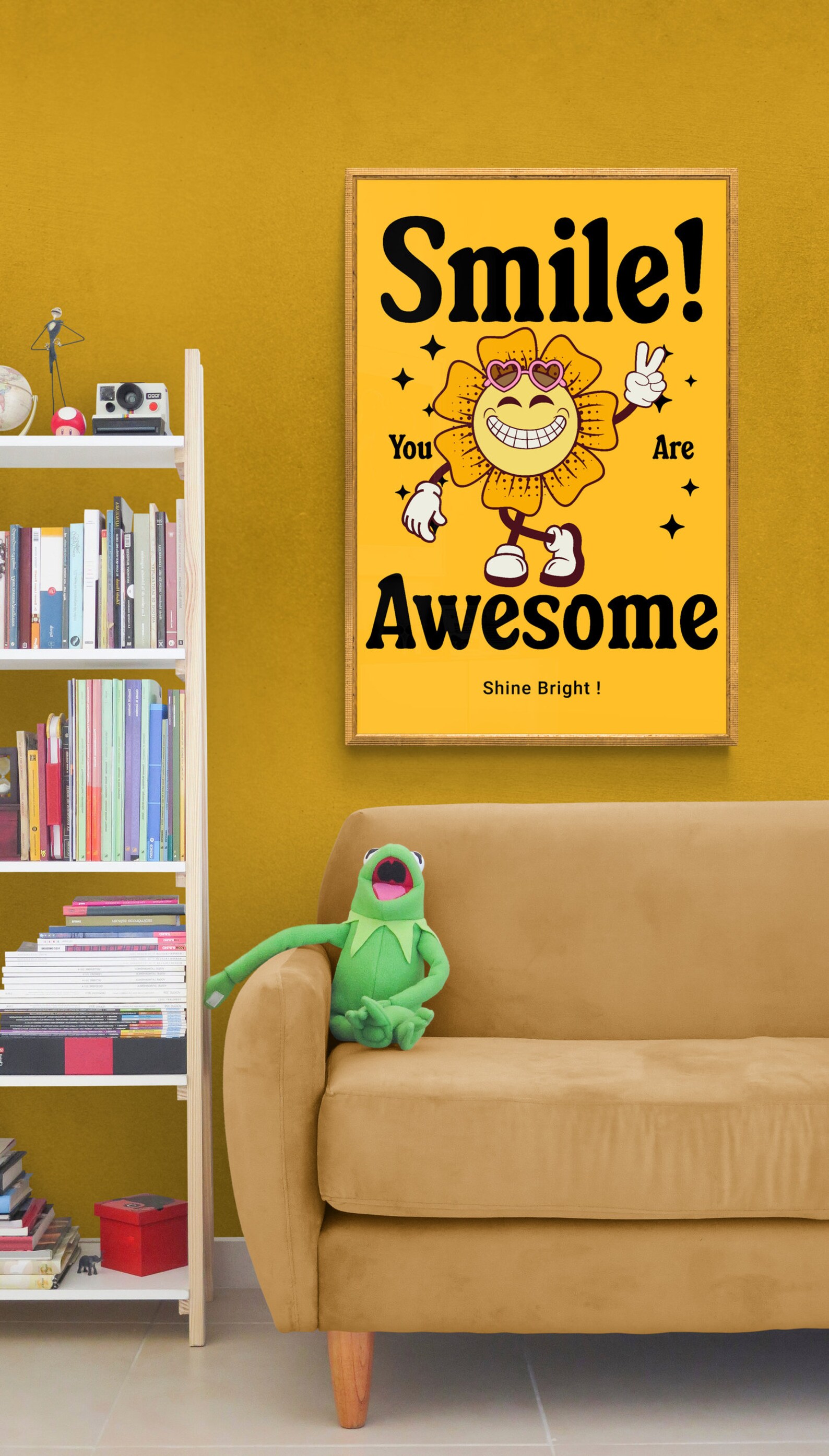 Smile, You Are Awesome Positive Sunflower Poster Shine Bright With ...