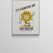 Happy Inspirational Cheerful Sunflower Positive Affirmation Poster ...
