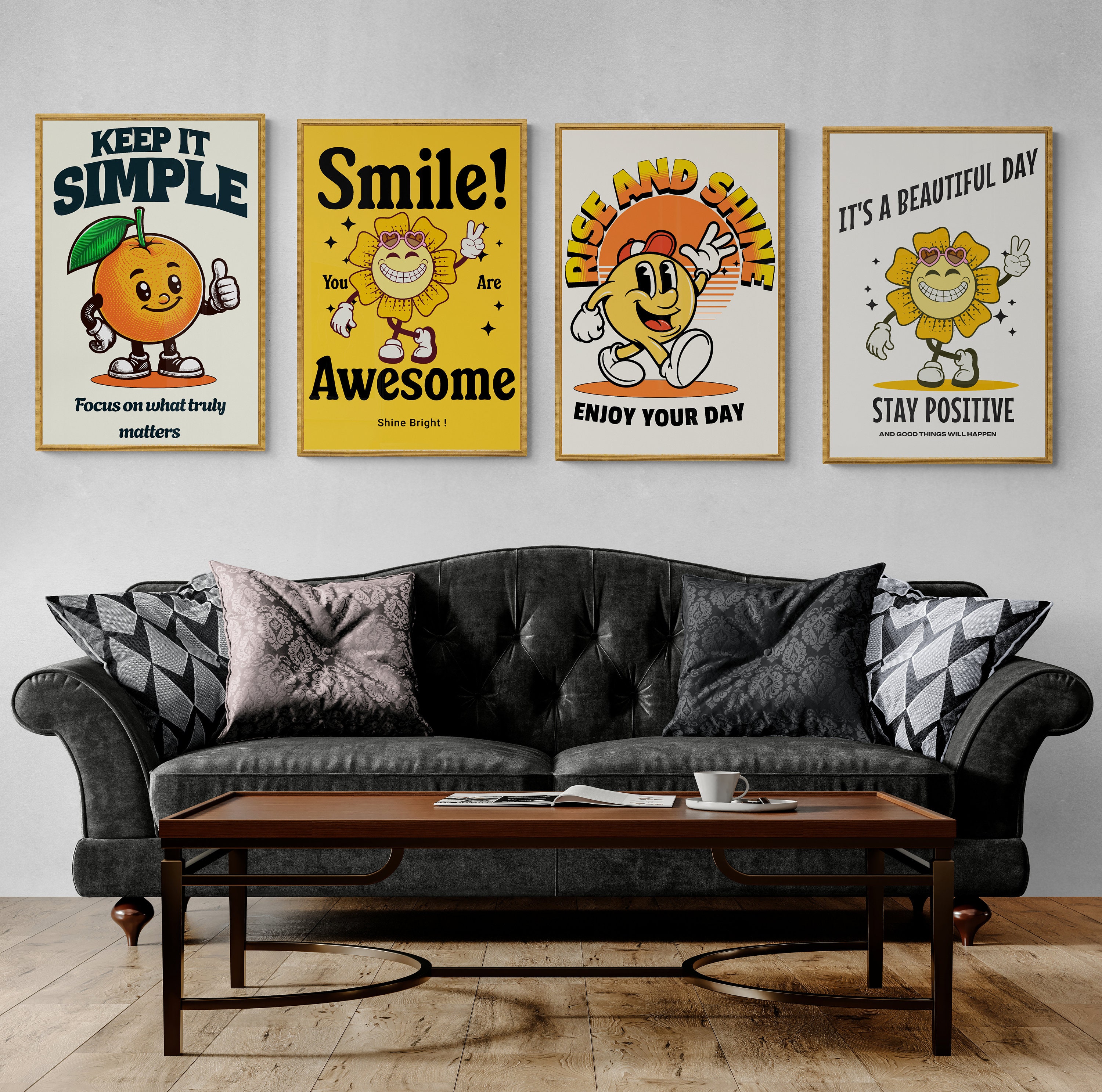 Smile, You Are Awesome Positive Sunflower Poster Shine Bright With ...