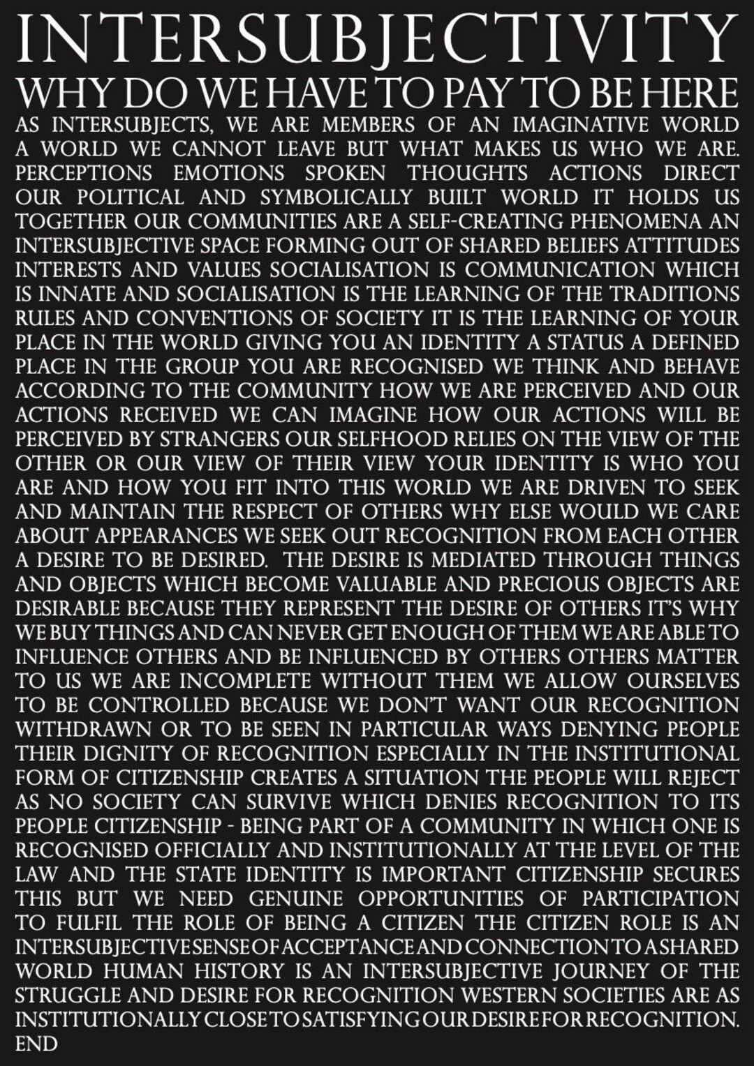 Intersubjectivity Manuscript Poster - Etsy