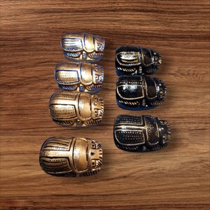 Handmade Ancient Sacred Egypt Scarab Amulet. Resin Kephri Beetle. Ideal ...