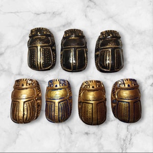 Handmade Ancient Sacred Egypt Scarab Amulet. Resin Kephri Beetle. Ideal ...