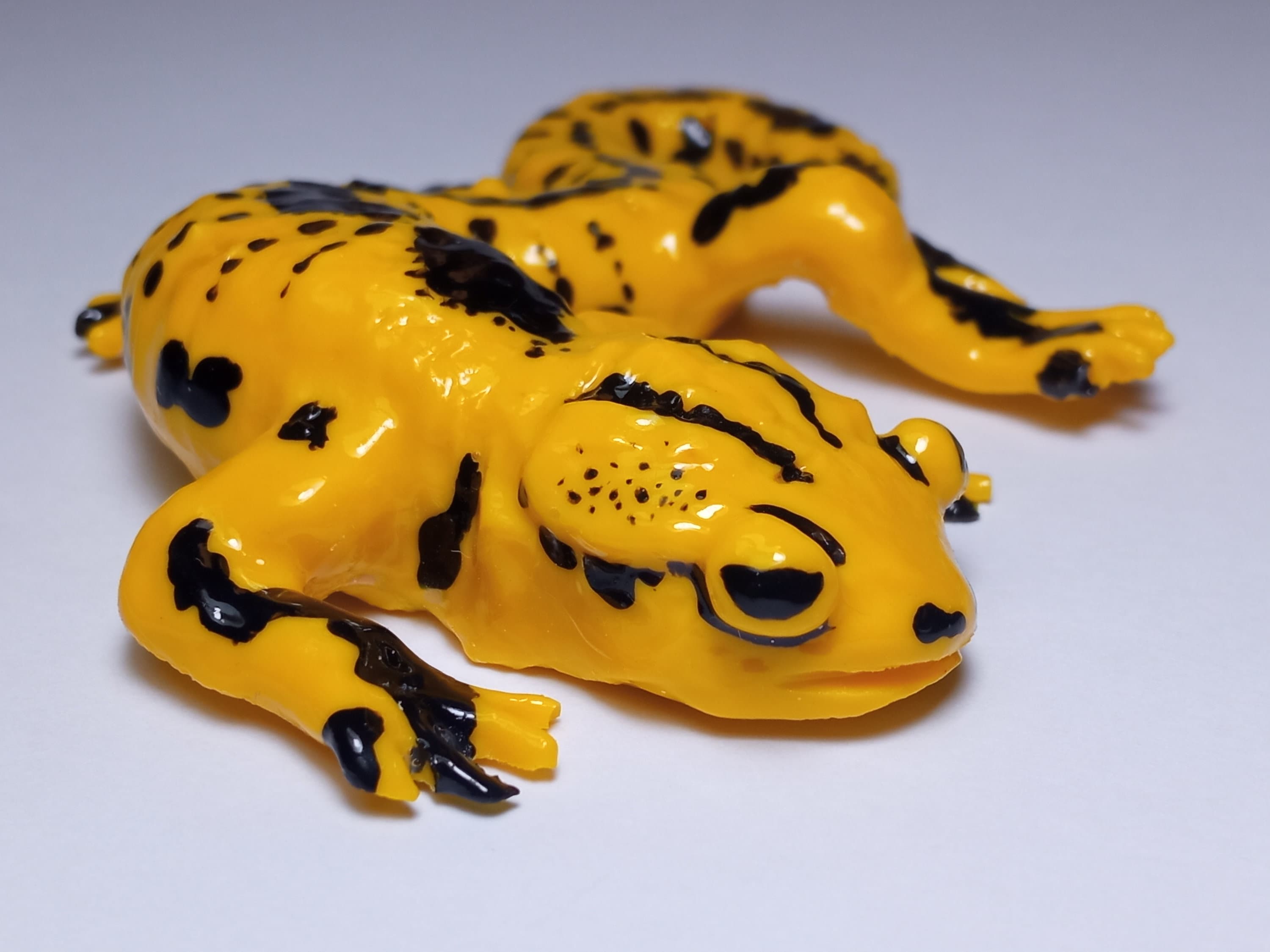 Salamander, Fire Salamander, Resin Salamander, Handmade Painted ...