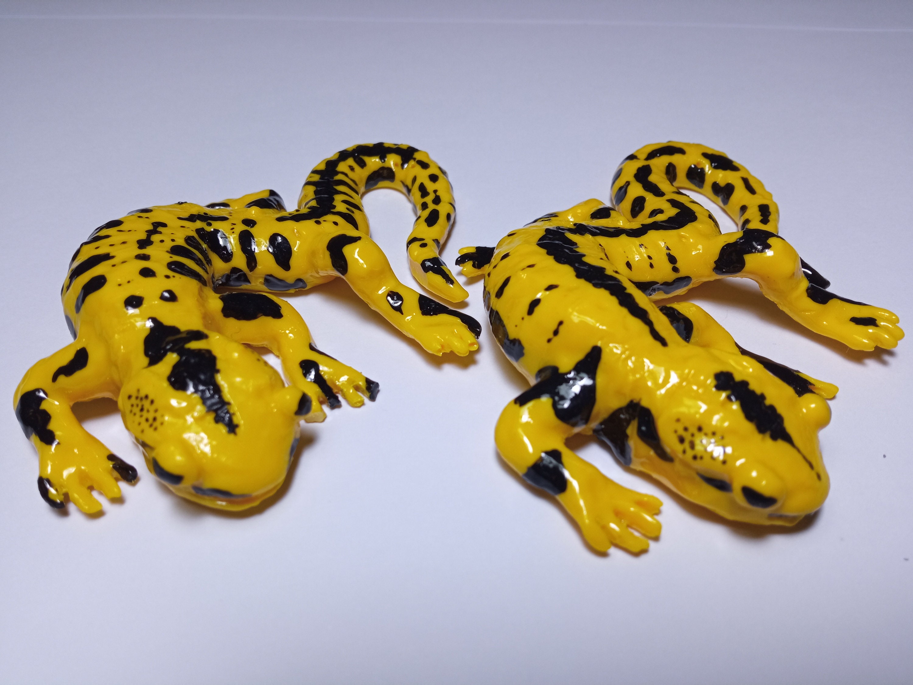 Salamander, Fire Salamander, Resin Salamander, Handmade Painted ...