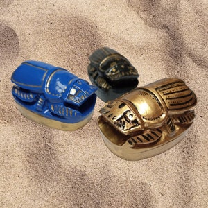 Handmade Ancient Sacred Egypt Scarab Amulet. Resin Kephri Beetle. Ideal ...