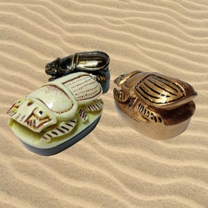 Handmade Ancient Sacred Egypt Scarab Amulet. Resin Kephri Beetle. Ideal ...