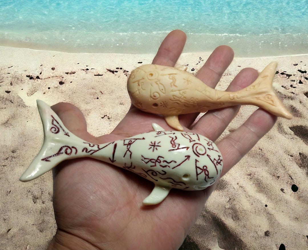 Handmade Resin Moby Dick Whale Figure, Nautical Home Decor, 4.72 Inches ...