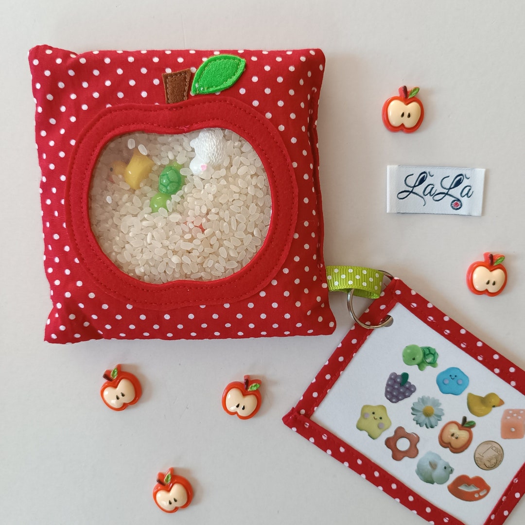 Apple I Spy Bag: Montessori Sensory Game, Travel Toy - Etsy