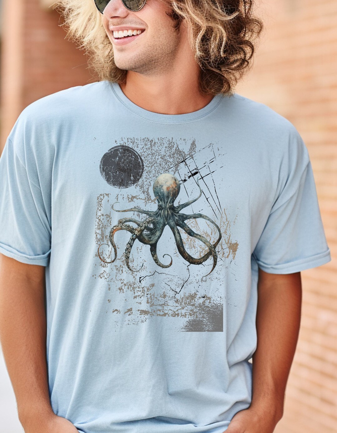 Octopus Shirt, Sealife, Vintage Ocean Tee, Sea Creature, Retro Sea ...