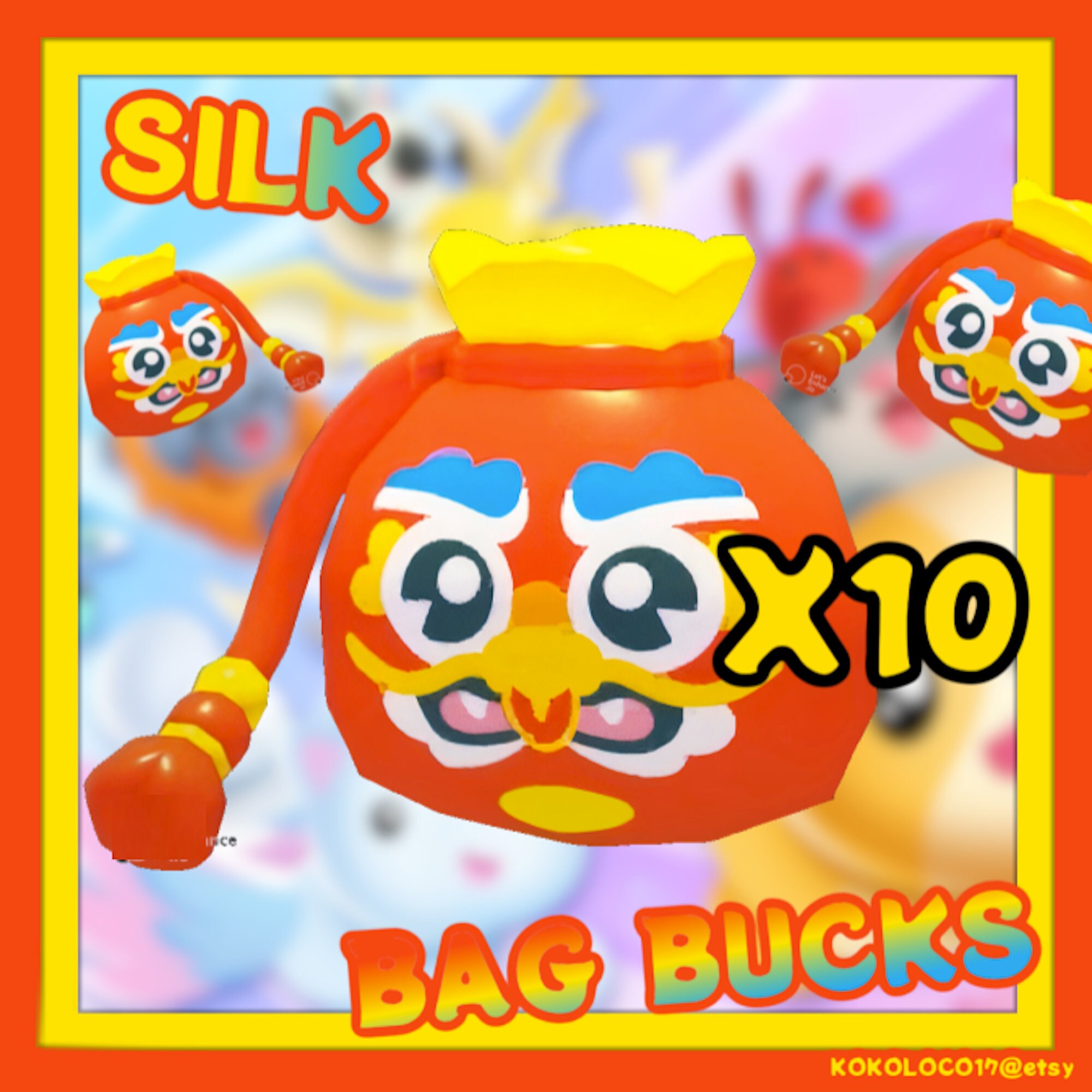 BIG SALE Adopt Me Silk Bucks Bag X10 10,000 Bucks in Total 5MIN ...