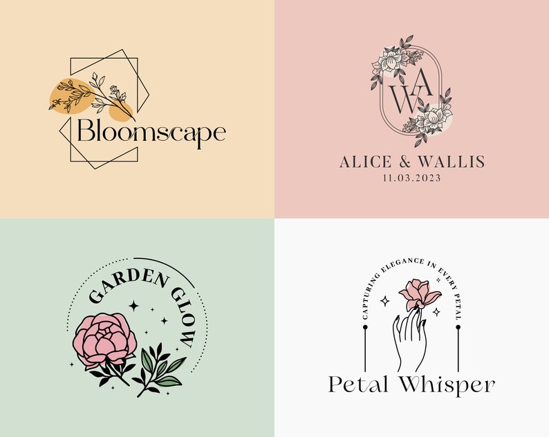Custom Logo Design: Brand Identity, Boutique & Photography Logos - Etsy