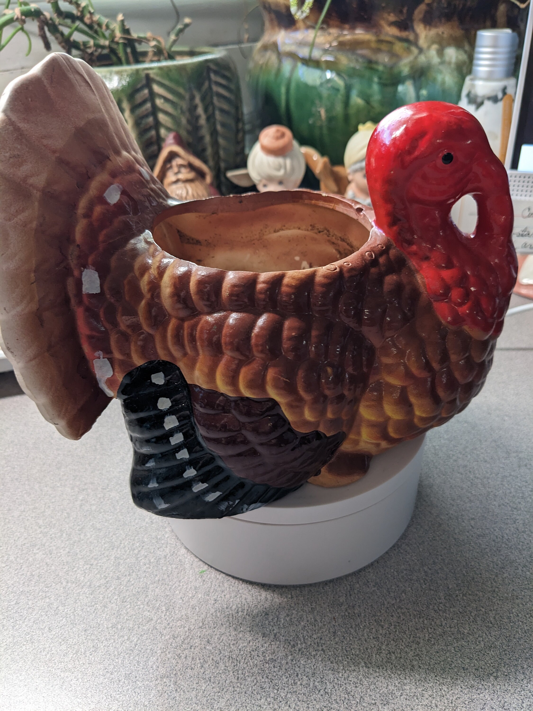 Vintage Ceramic Turkey Ceramic Turkey Thanksgiving Centerpiece - Etsy