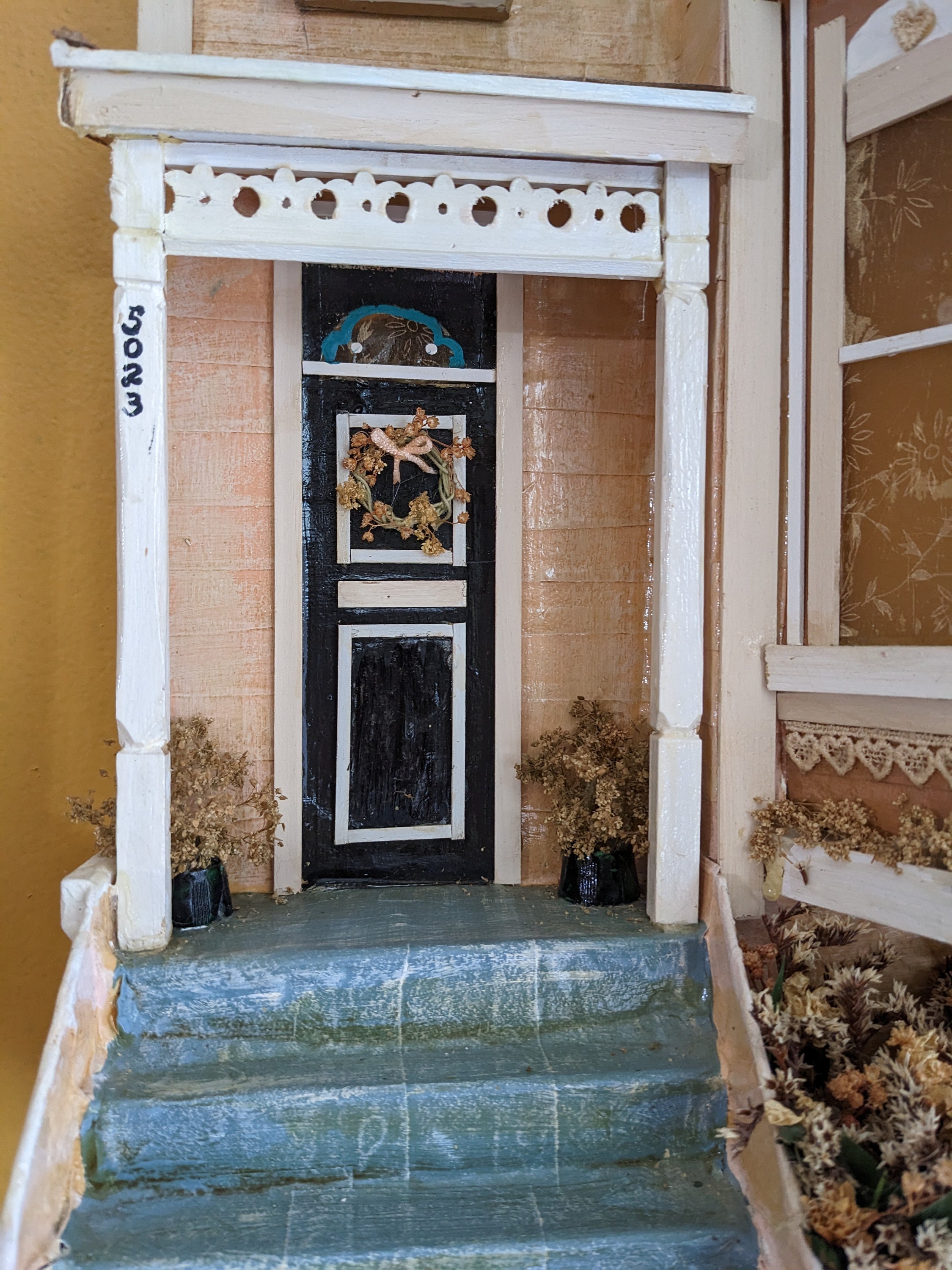 Vintage Victorian Paper Mache House 1950's Cottage Chic 3 - Etsy