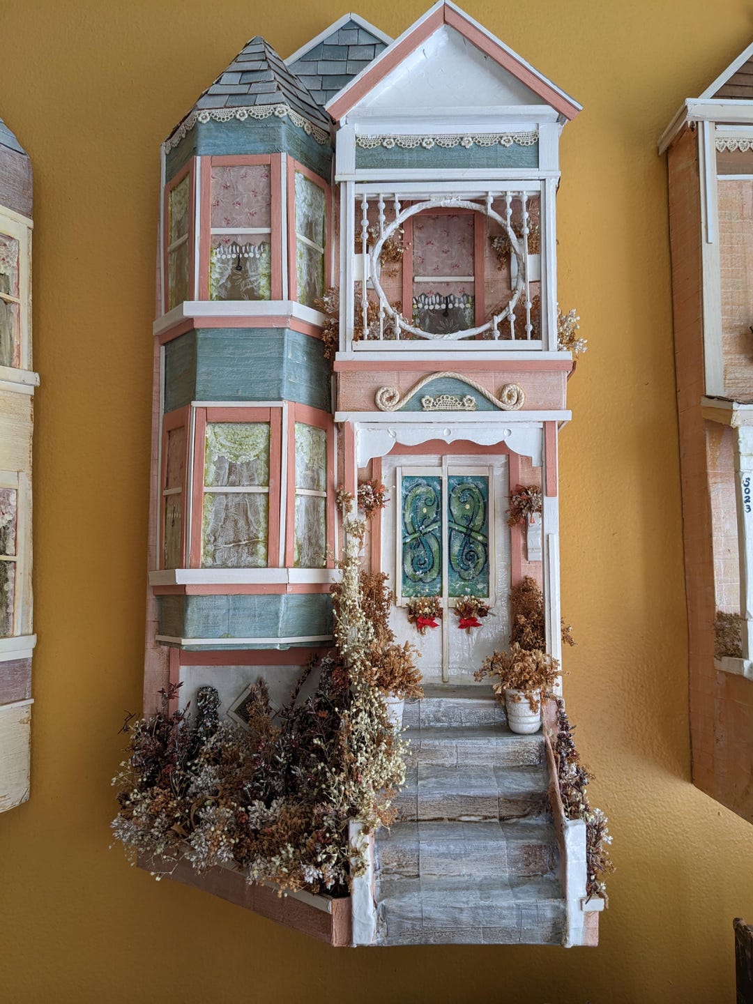 Vintage Victorian Paper Mache House 1950's Cottage Chic # 8 - Etsy