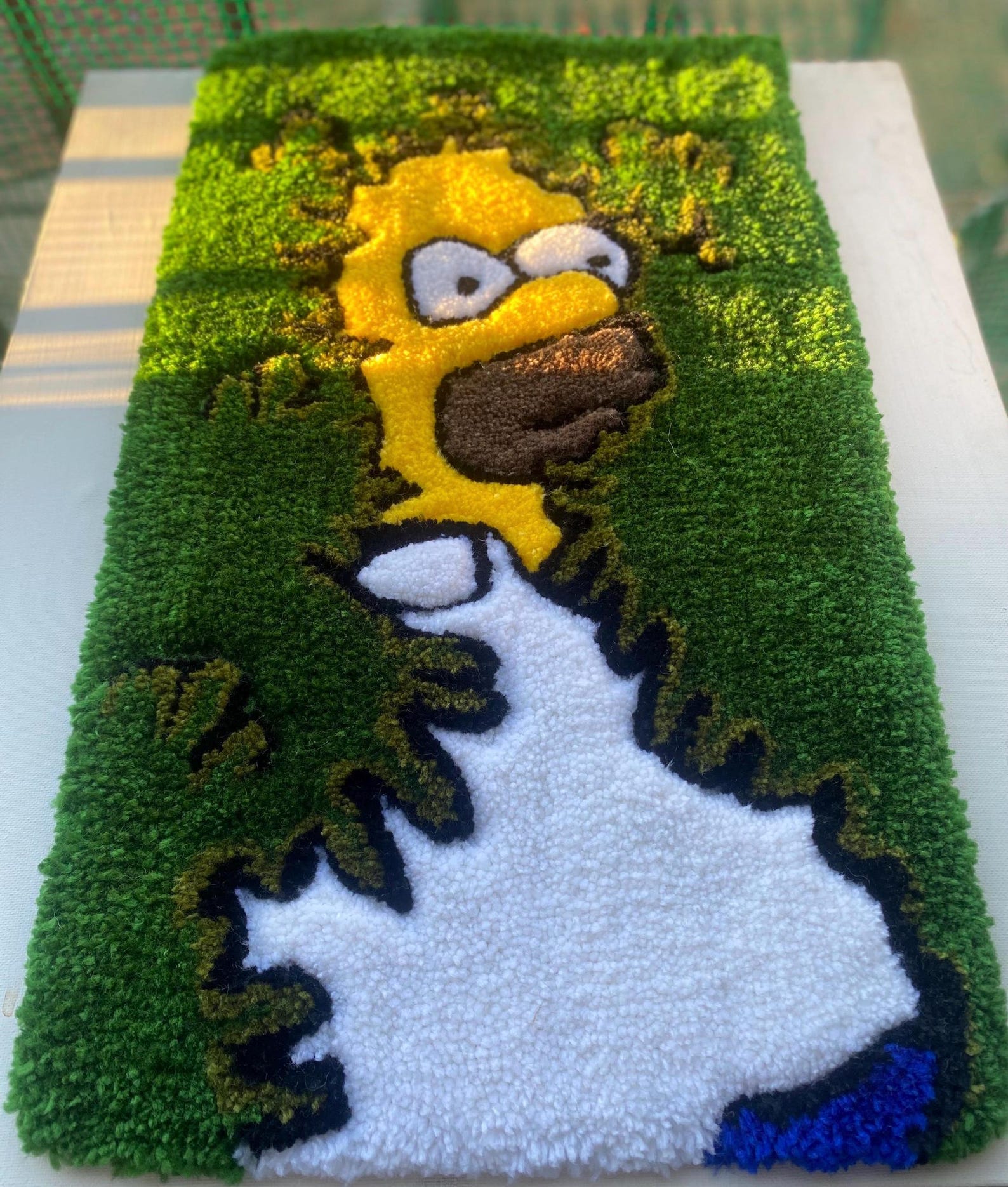 Handmade Homer Simpson Rug: Funny Simpsons Gift - Etsy