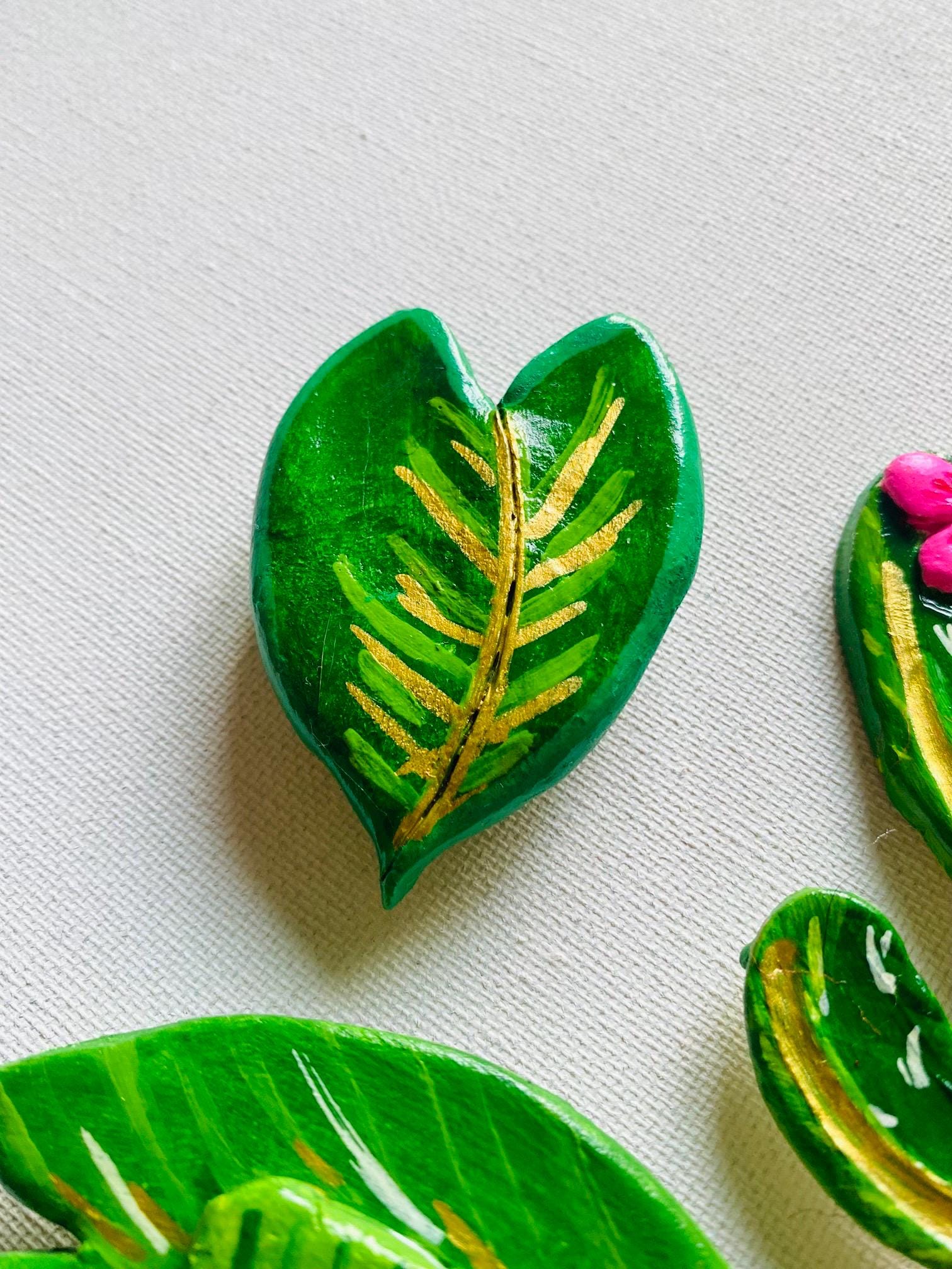 Handmade Clay Refrigerator Magnets, Magnet Gift Set of 3, Cactus Fridge ...