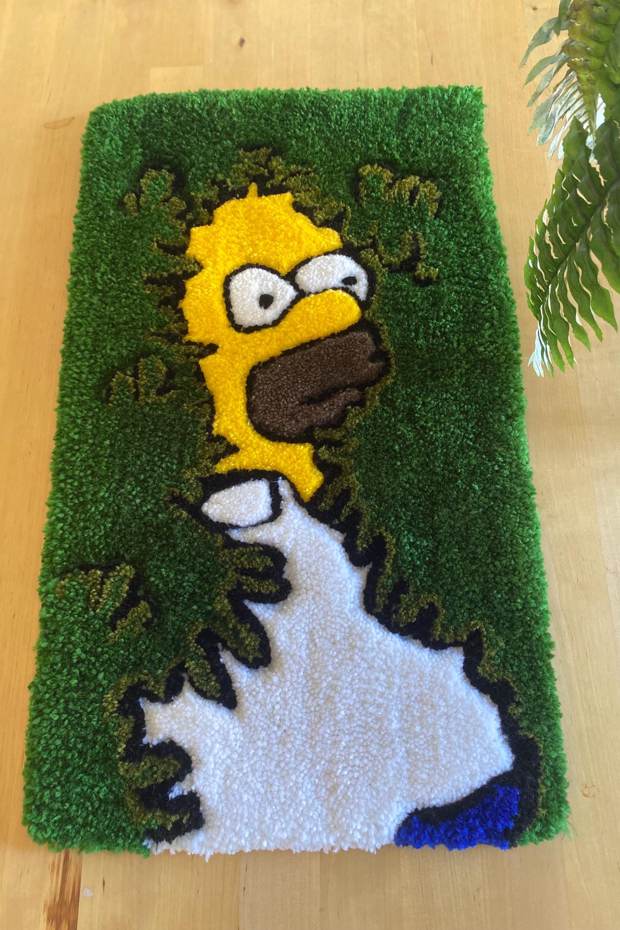 Handmade Homer Simpson Rug: Funny Simpsons Gift - Etsy