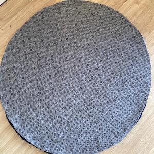 Blue Abstract Modern Rug, Dark Blue Area Rug, Hand Made Tufted Rug ...