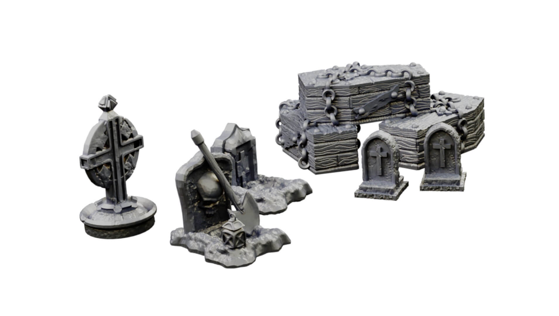 Modular Graveyard Walls Crypts Tombs Churches and Graveyard Accessories ...